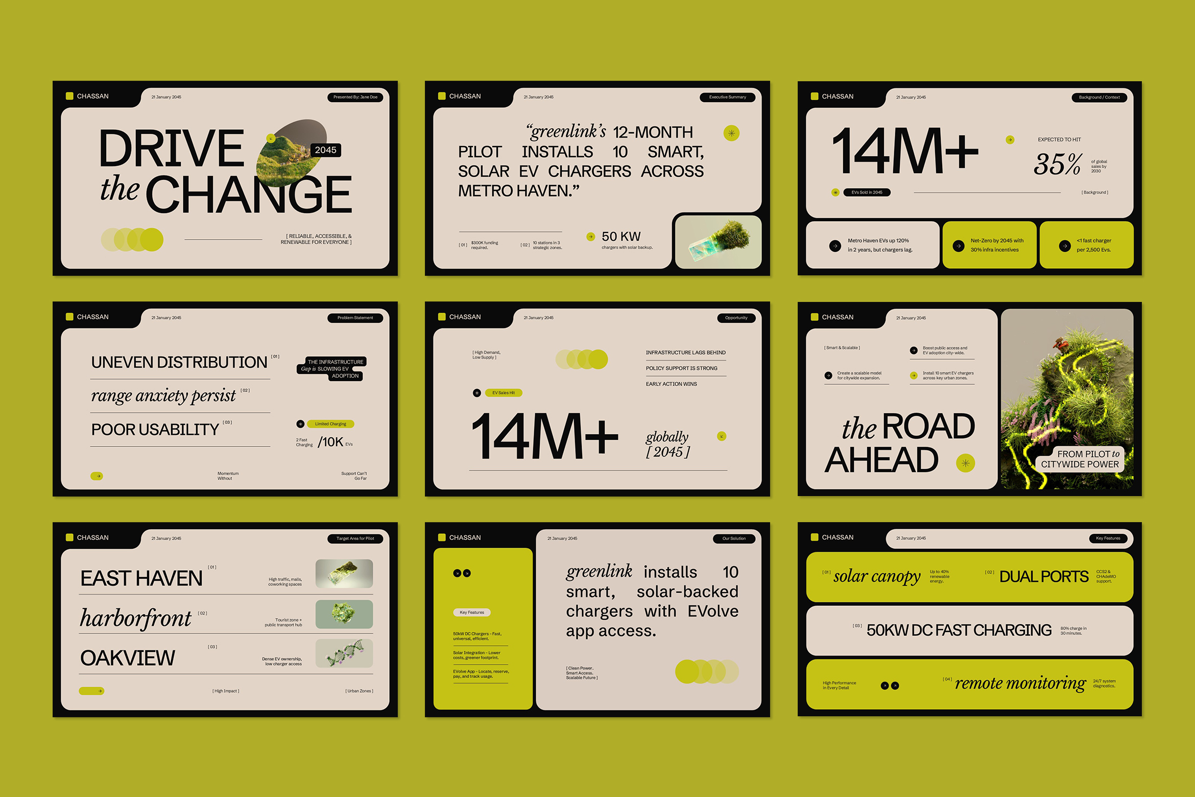 Black Green Modern EV Charging Station Pilot Project Proposal ...